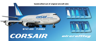 Aircrafttag - handcrafted from original aircraft skin