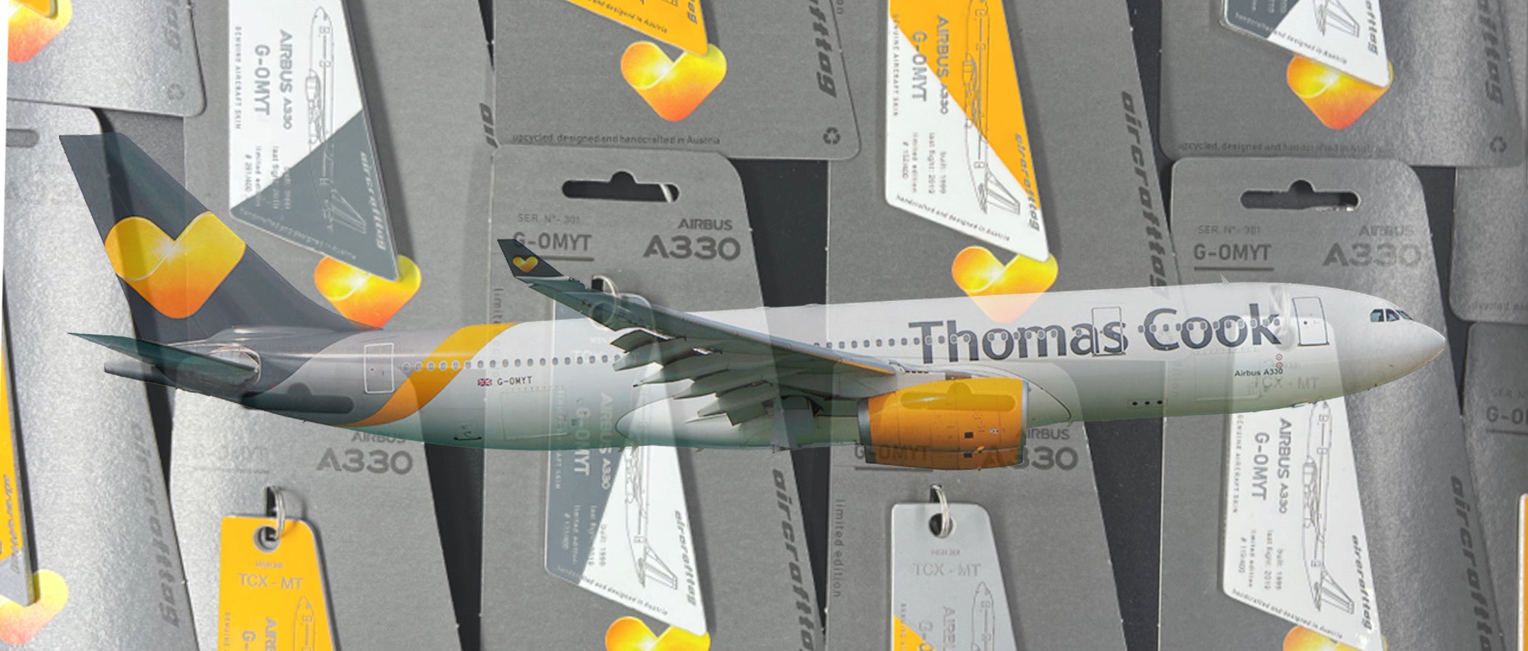 Aircrafttag - handcrafted from original aircraft skin