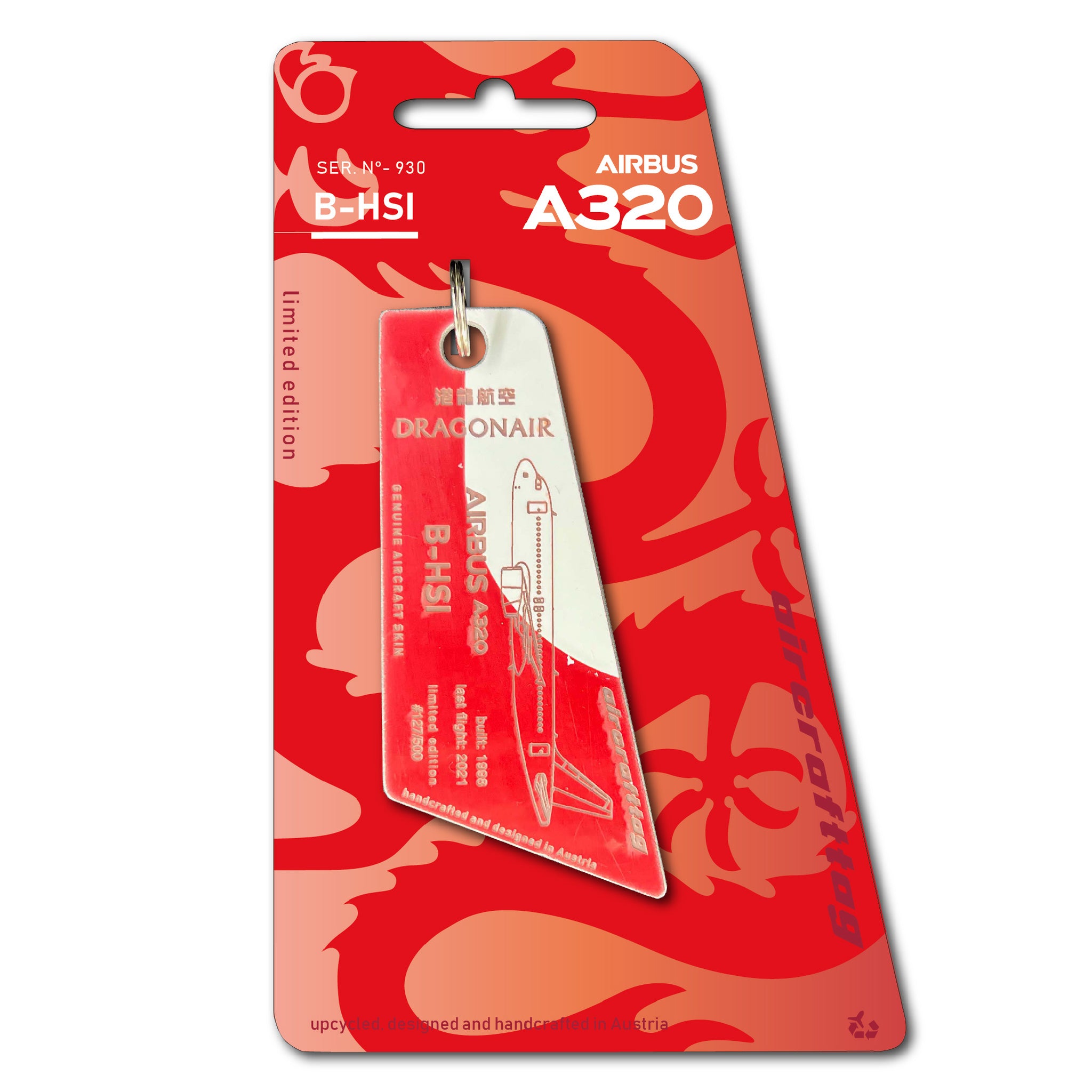aircrafttag - Airbus A320 - Dragonair - B-HSI – Aircrafttag