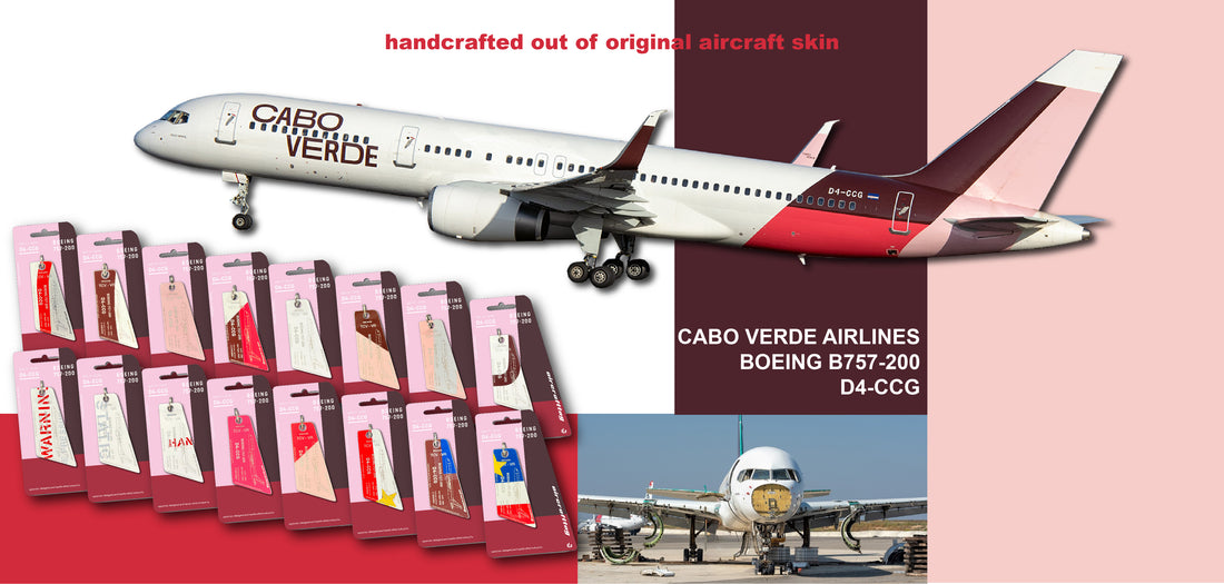 Aircrafttag - handcrafted from original aircraft skin