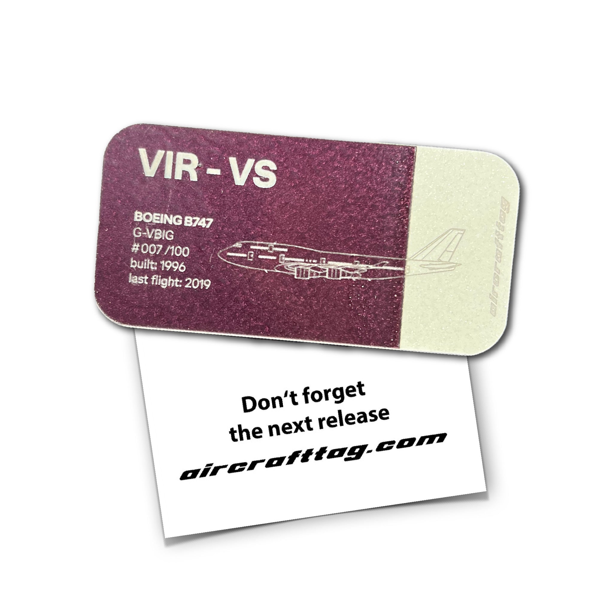 Aircrafttag - original aircraft skin