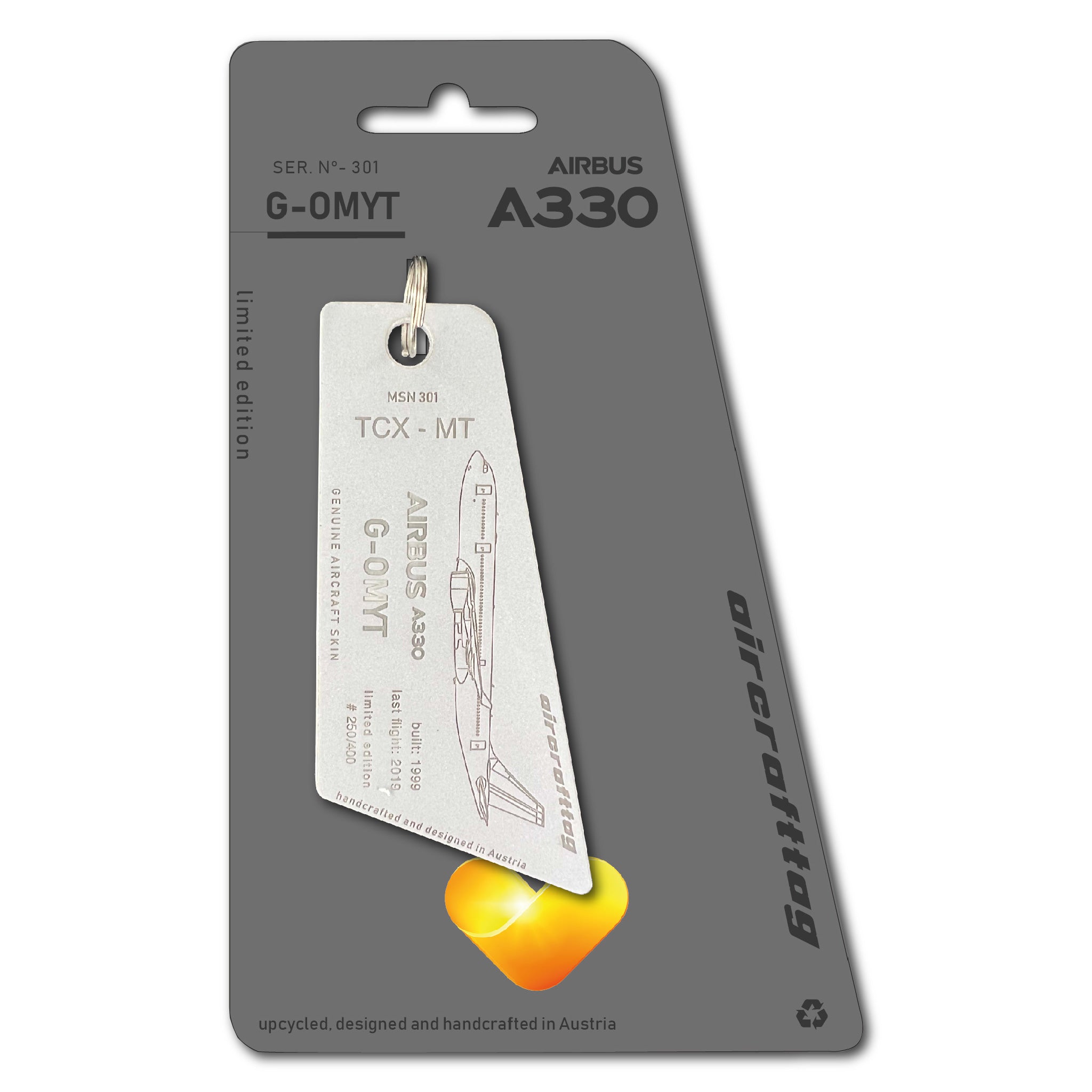 Airbus A330 - Thomas Cook - G-OMYT single color – Aircrafttag