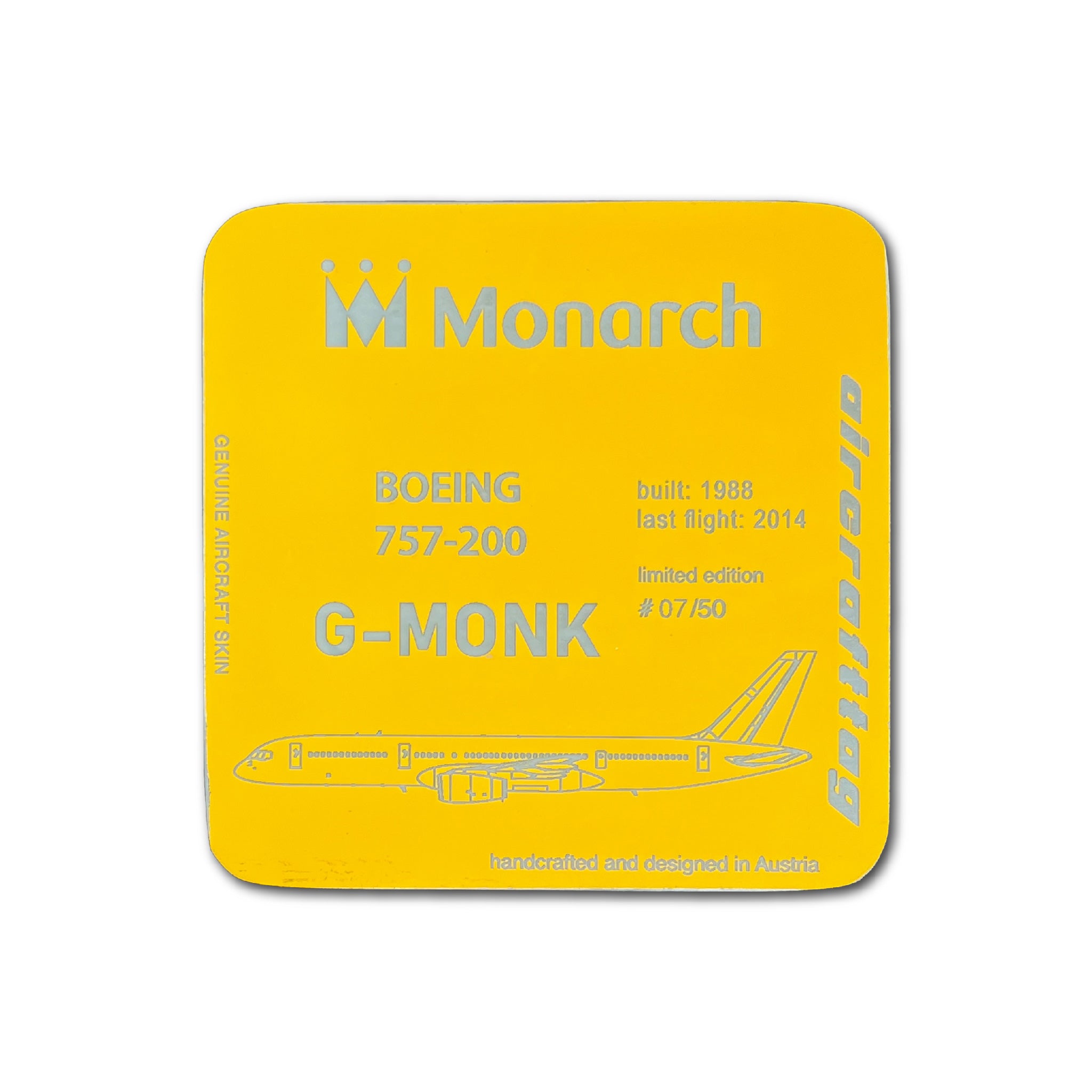 Coaster Boeing B757 - Monarch - G-MONK – Aircrafttag