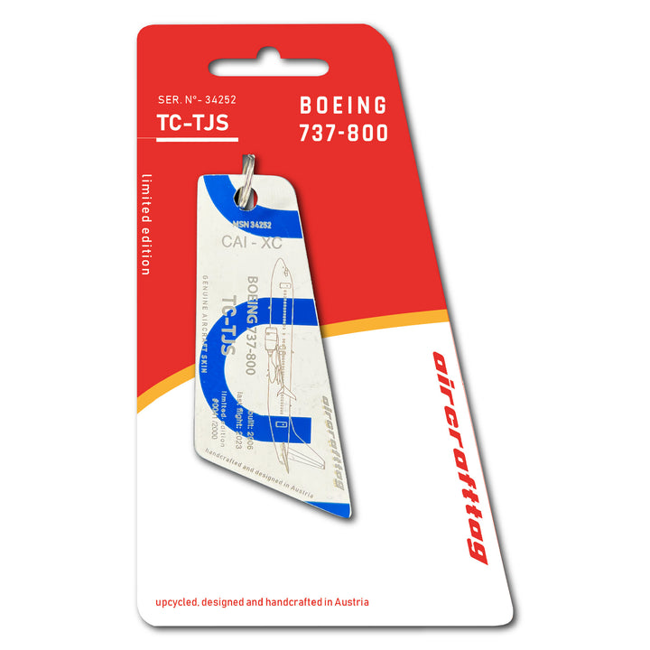 Aircrafttag - handcrafted from original aircraft skin