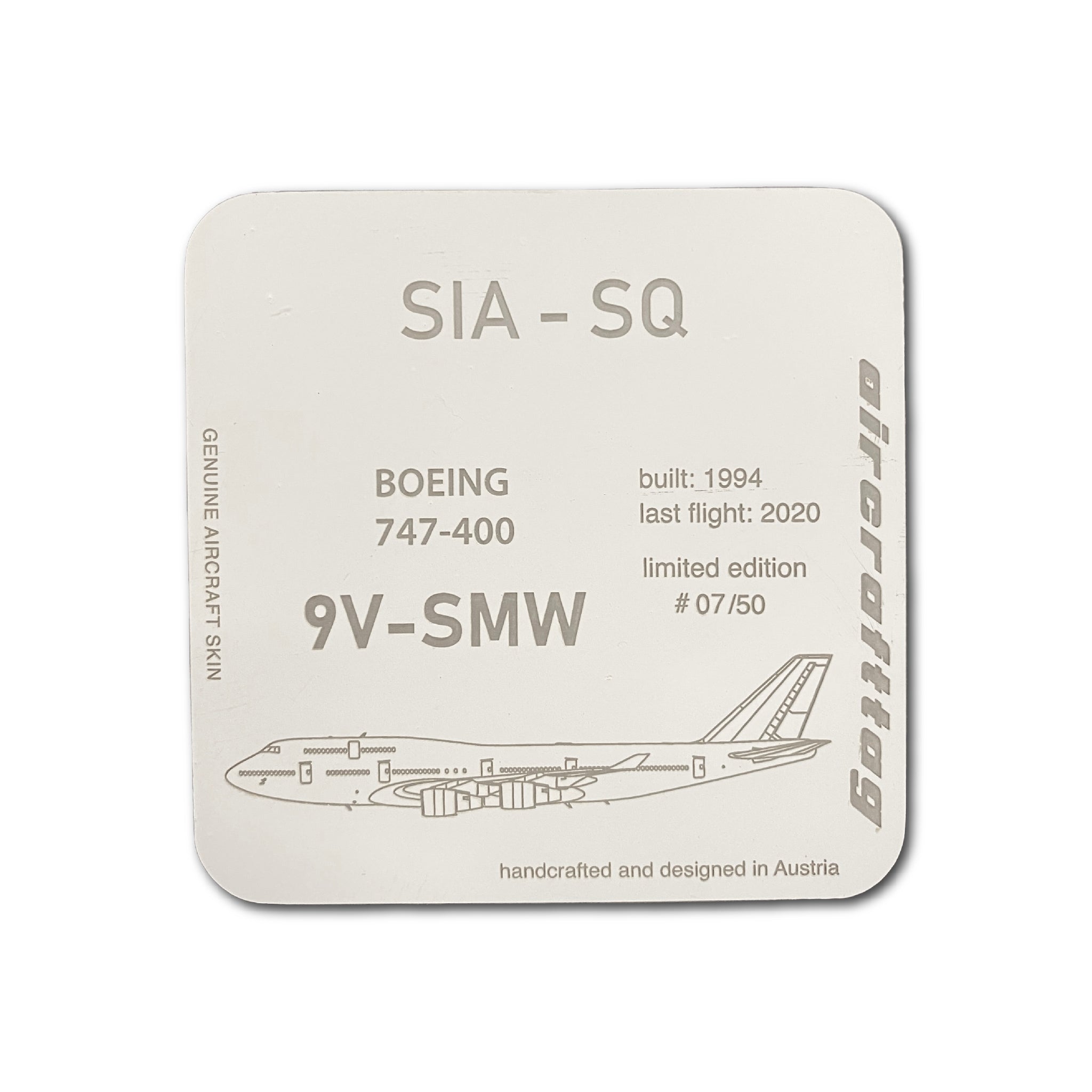 Coaster Boeing 747 - Singapore Airlines - 9V-SMW - „HISTORY COLLECTION ...