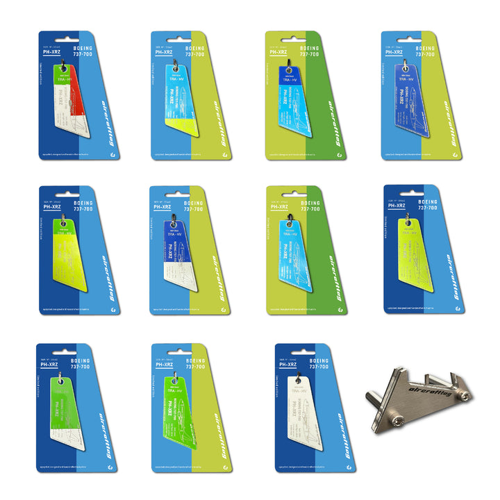 Aircrafttag - handcrafted from original aircraft skin