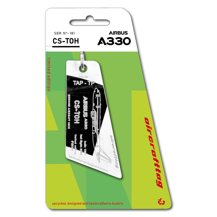 Aircrafttag - handcrafted from original aircraft skin